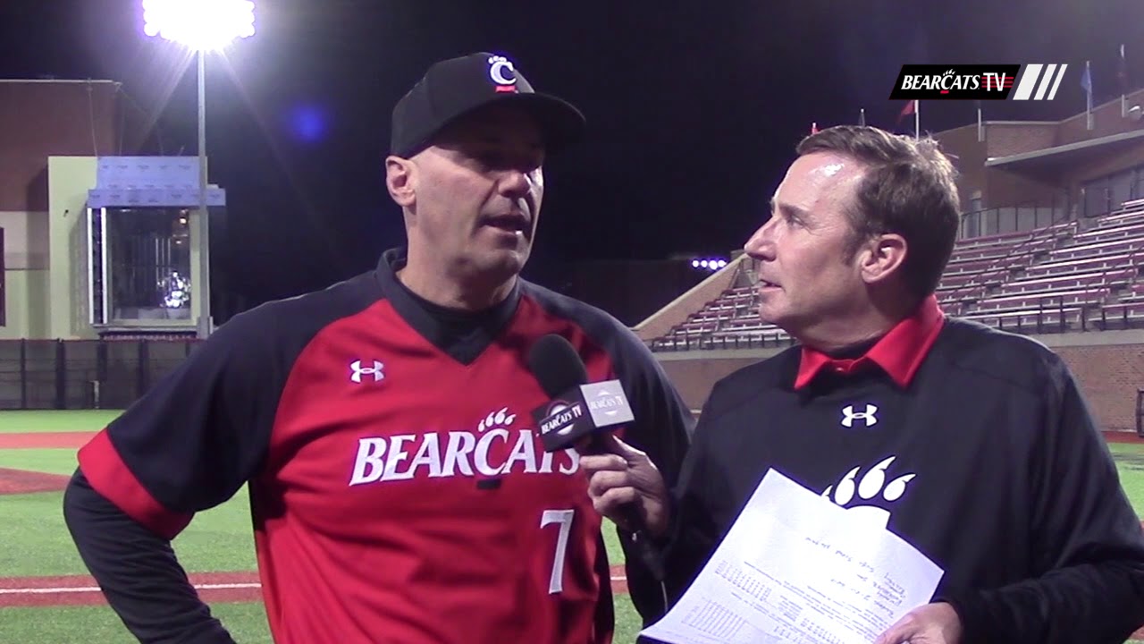 Coach Googins Recaps Cincinnati's Split vs UT Martin - YouTube
