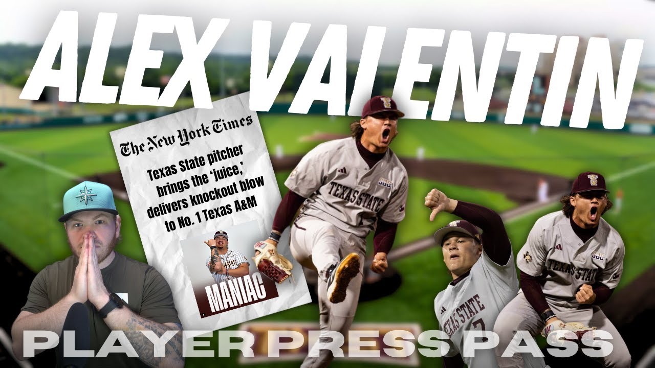 Alex Valentin | Player Press Pass - Journey to Pro Ball - YouTube