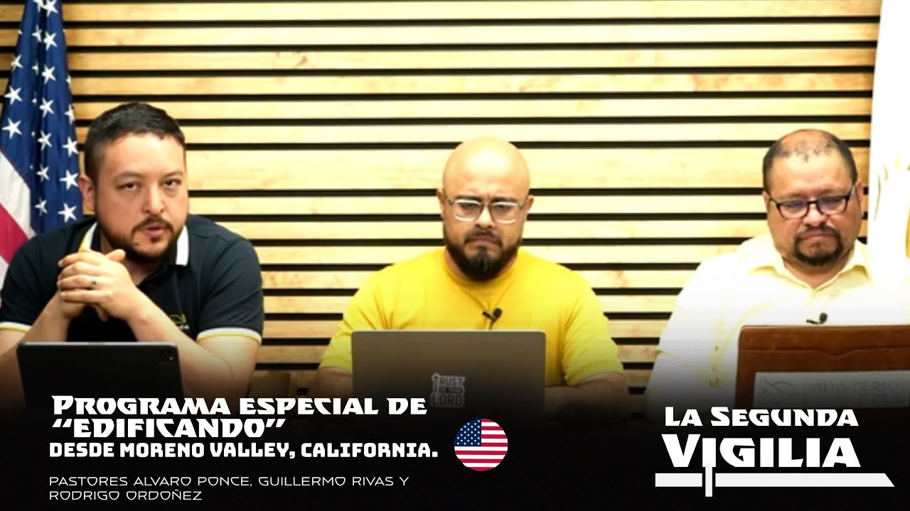 Desde Moreno Valley, Pastores Alvaro Ponce, Guillermo Rivas y Rodrigo Ordoñez el programa ...