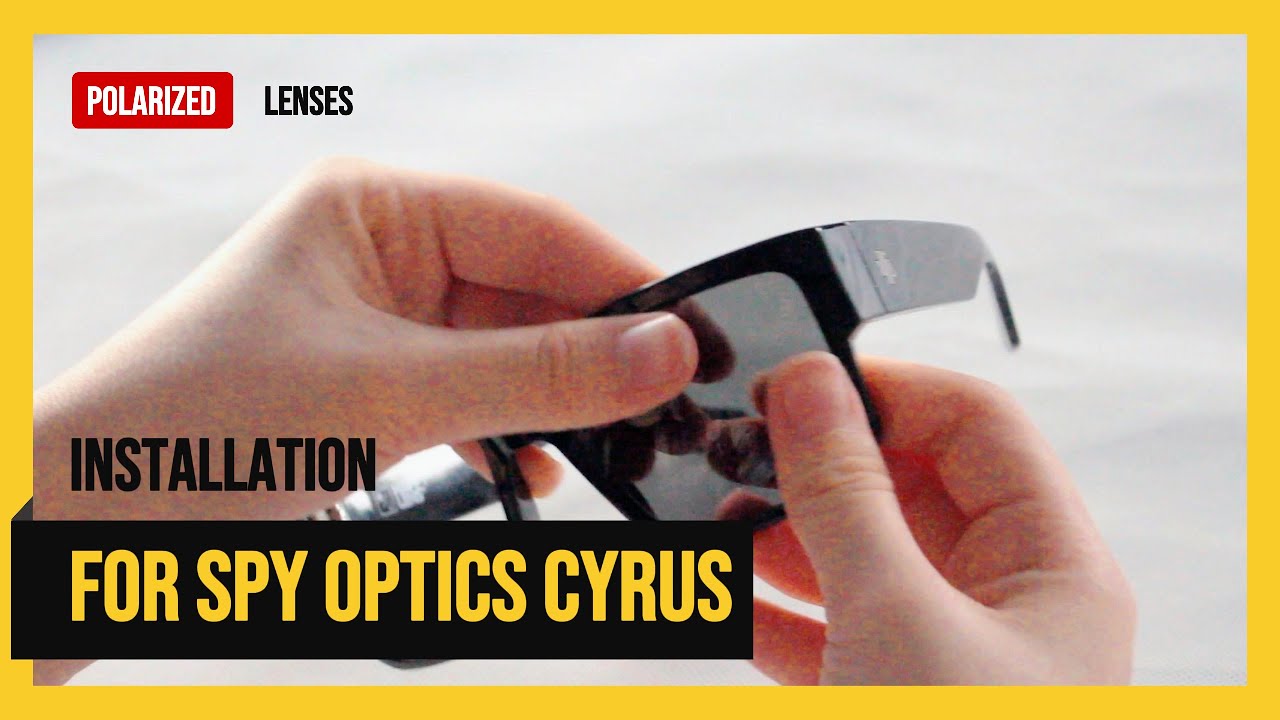 Spy Optics Cyrus Lenses Replacement Tutorial | How to Install New ...