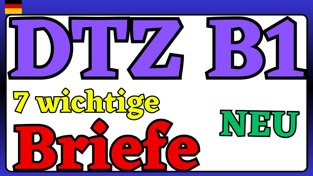 DTZ B1 | Briefe schreiben | 7 wichtige Themen #dtz - YouTube
