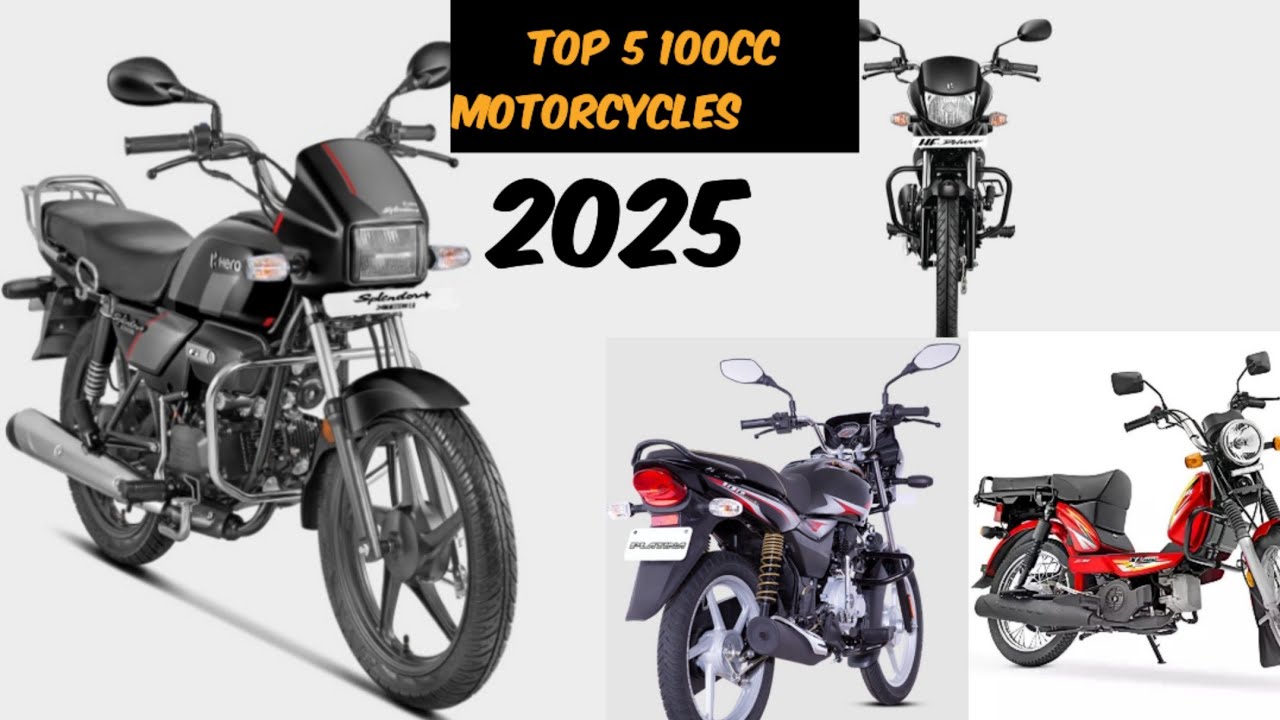 Top 5 100 cc Motorcycles In India 2025| Best 100cc bikes| Top 5 best ...