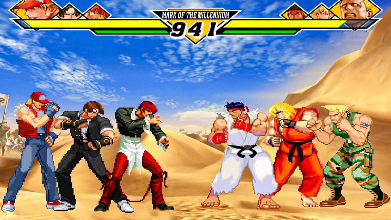 IORI KYO TERRY vs RYU KEN GUILE - YouTube