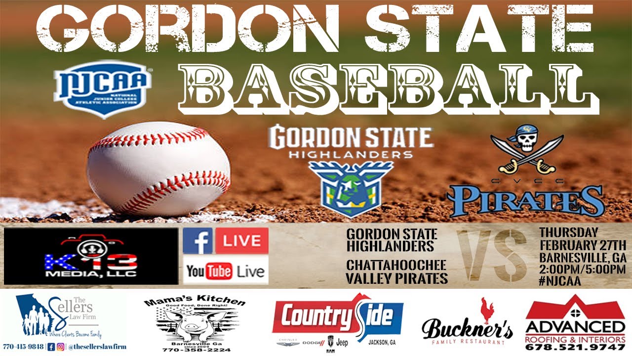 Gordon State College Baseball vs. Chattahoochee Valley Community ...