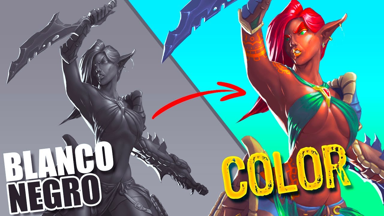 Cómo COLOREAR en DIGITAL [ paso a paso ]⭐⭐⭐⭐ - YouTube