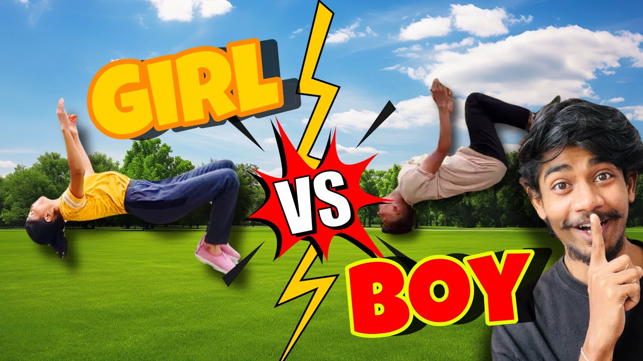 Girl VS Boy Backflip who will win 😱(my students) how to backflip - YouTube