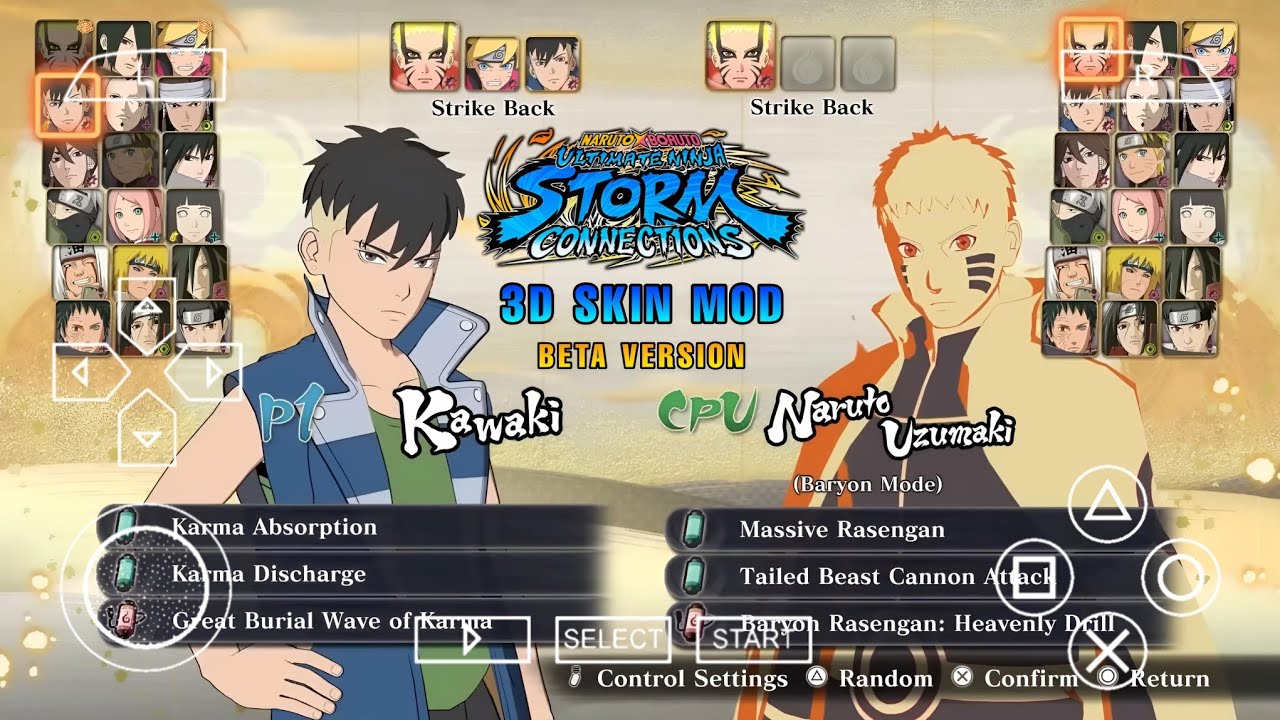 NARUTO X BORUTO Ultimate Ninja STORM CONNECTIONS PPSSPP Android Mod ...