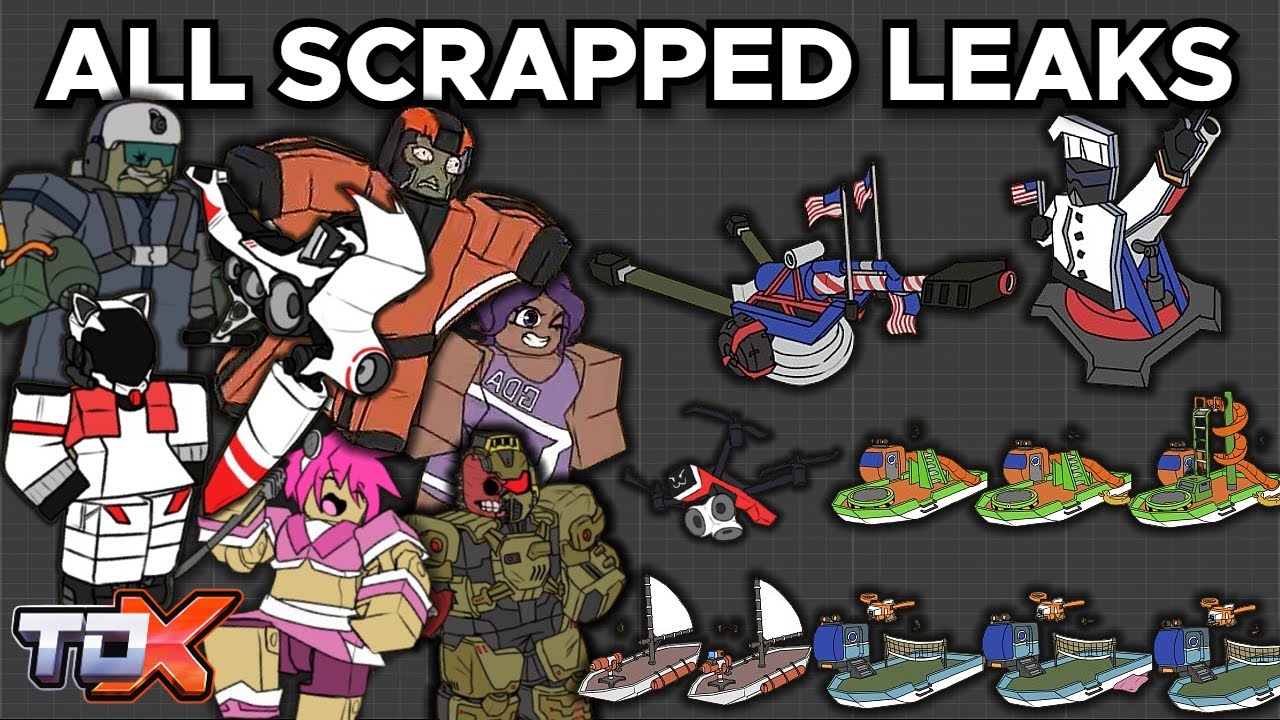 TDX All SCRAPPED Dev Stream Leaks Summarized - Tower Defense X Roblox ...