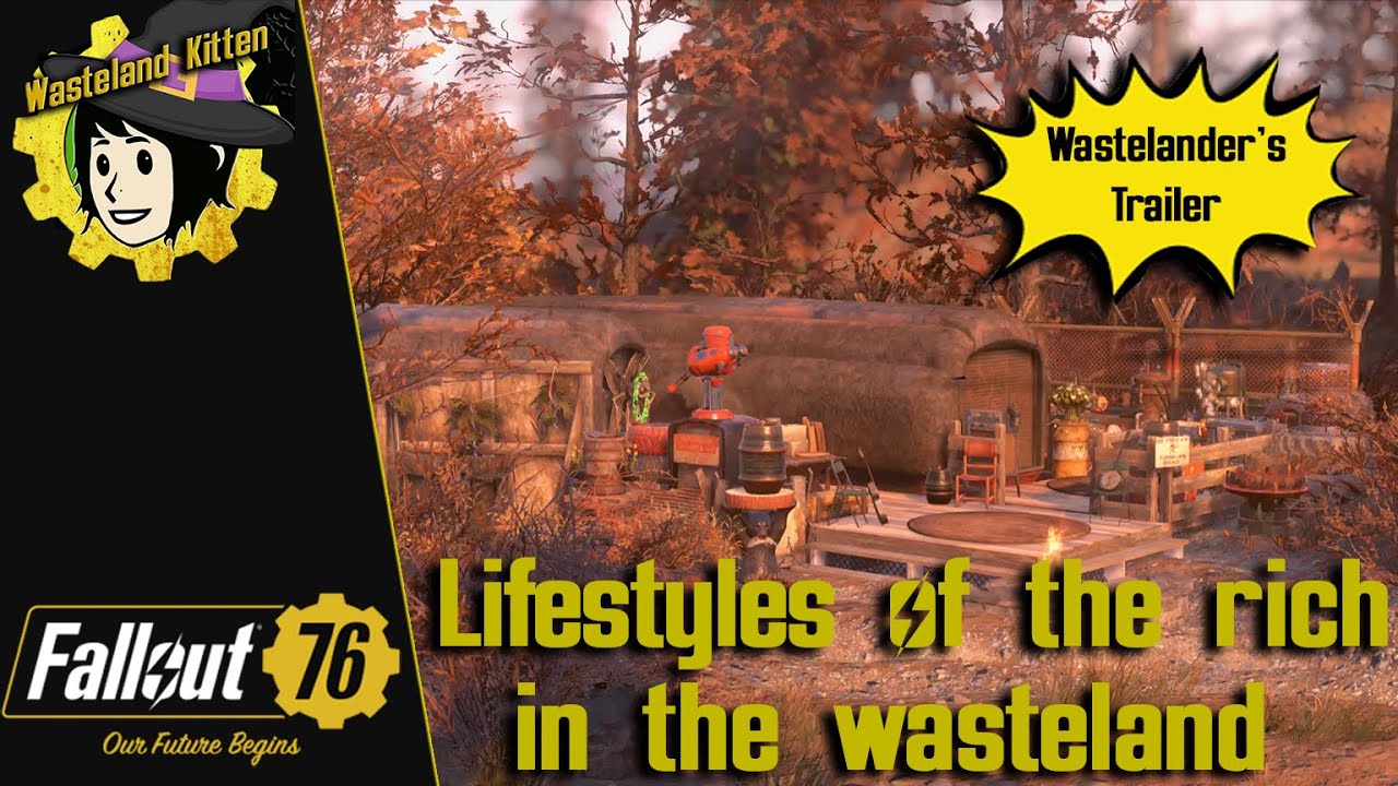 Fallout 76 C.A.M.P. Build Wastelander's Trailer - YouTube