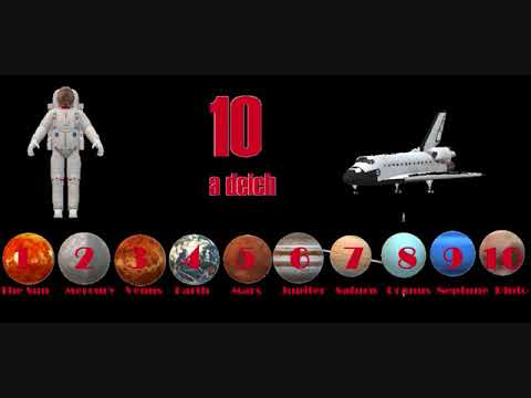 Counting 1 to 10 in Irish with planets - YouTube