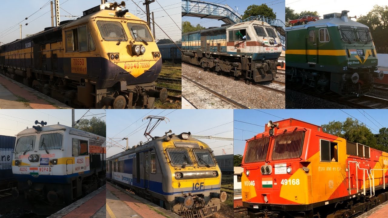 WDG4D, WDP4D, WDG4G, WAG 9 LOCOMOTIVE SPECIAL | TRAIN VIDEOS ...