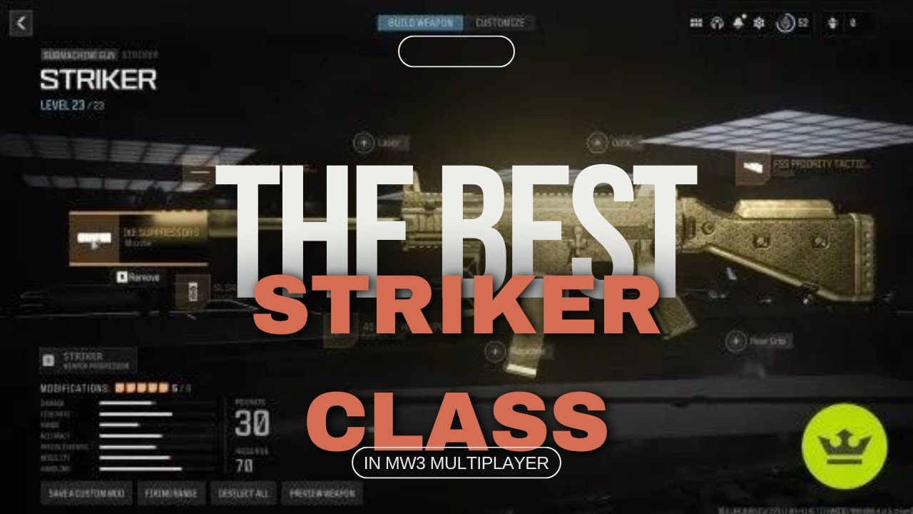 THE BEST STRIKER CLASS IN MW3 MULTIPLAYER || NO RECOIL - YouTube