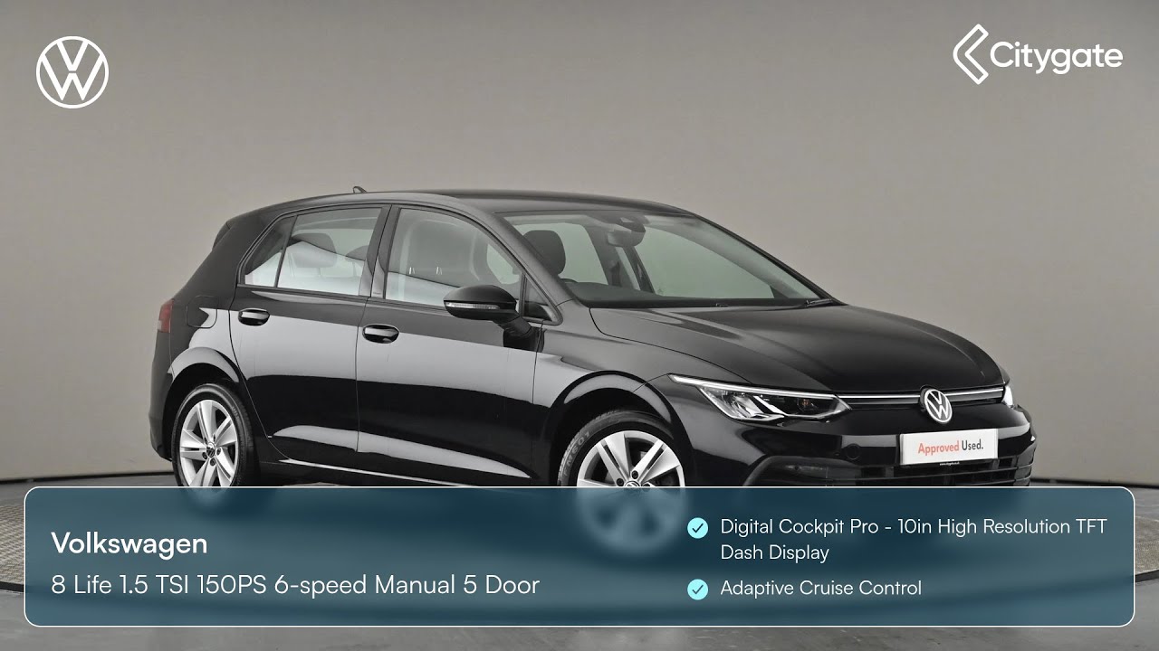 Volkswagen Golf - 8 Life 1.5 TSI 150PS 6-speed Manual 5 Door - Citygate ...