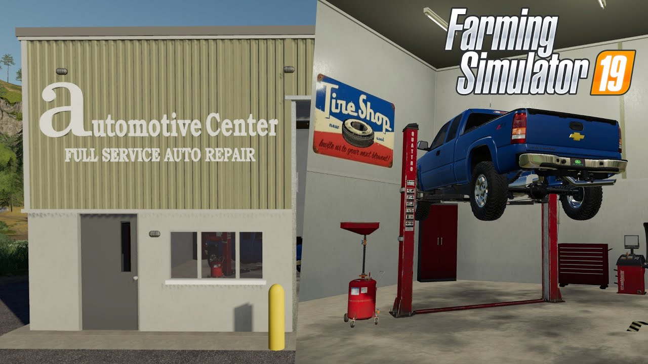 FS19 - Your own Automotive Center Workshop! - Farming Simulator 2019 ...
