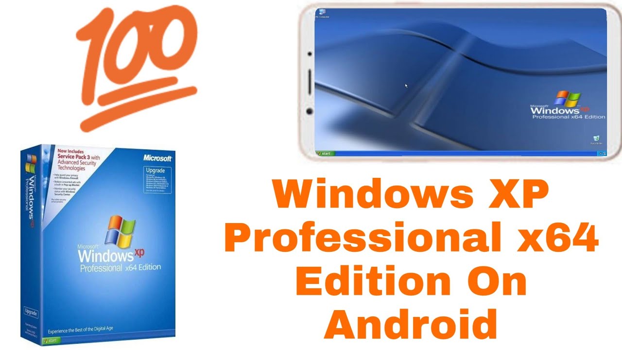 Windows XP Professional x64 Edition run on Android 😱😱😱......(with proof ...