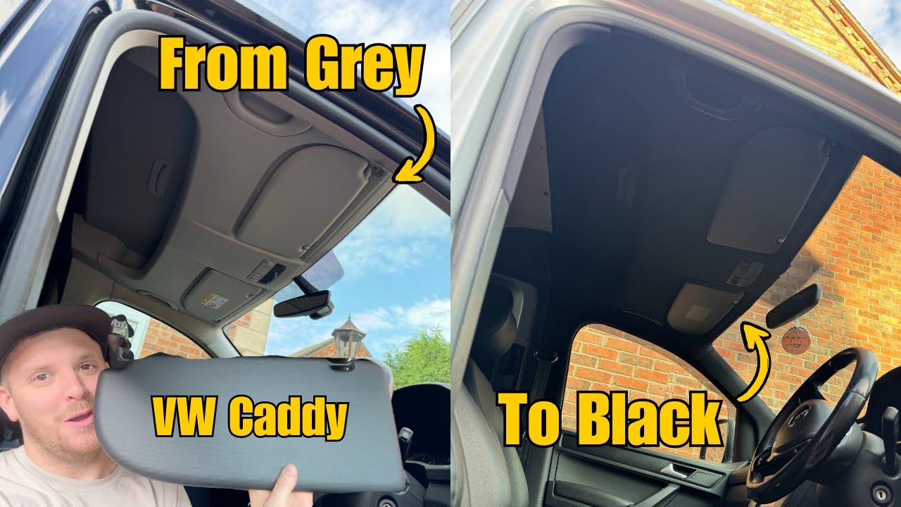 Cab Plastics Grey To Black -VW Caddy Maxi - Mini Camper Build - Episode ...