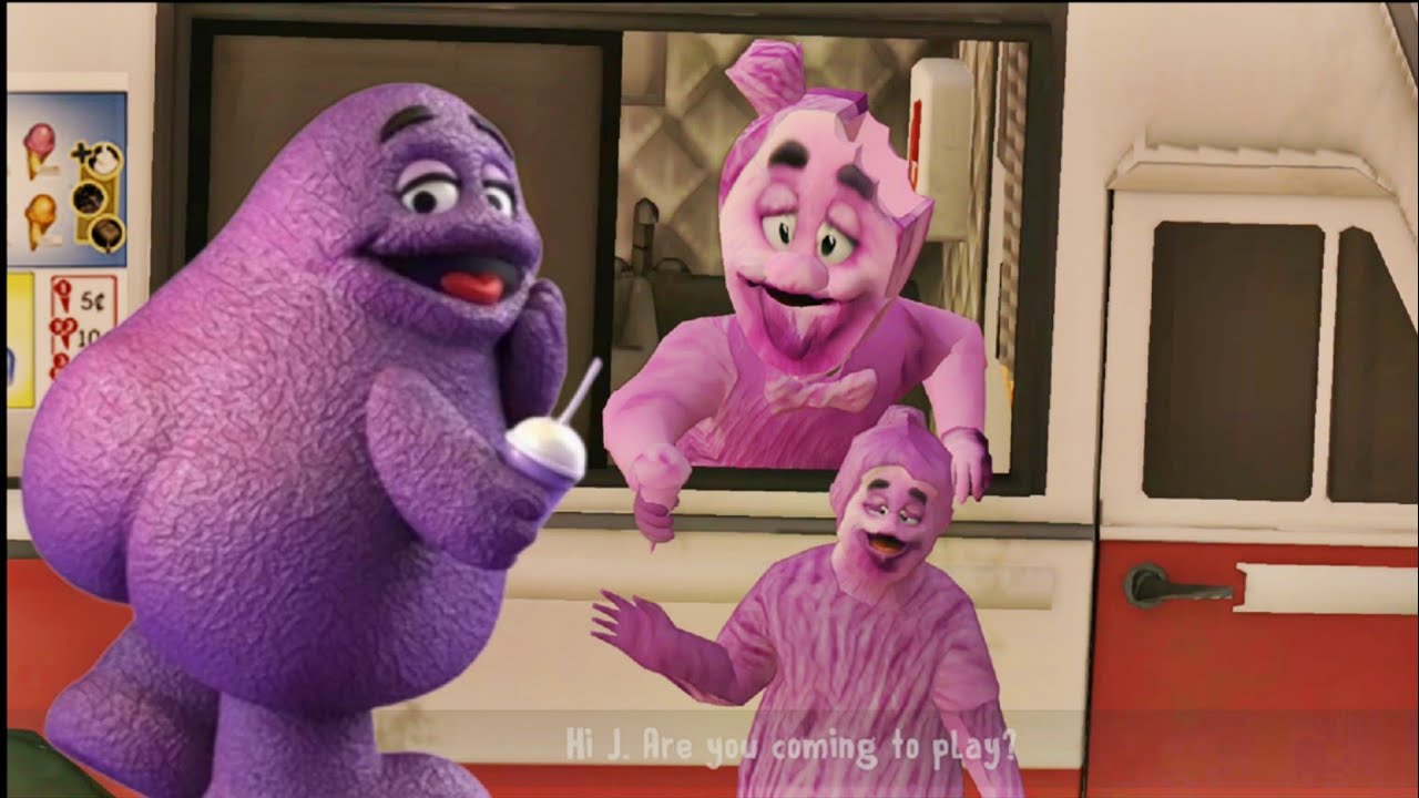 Ice Scream 2 Rod Is Grimace Shake Full Gameplay - YouTube