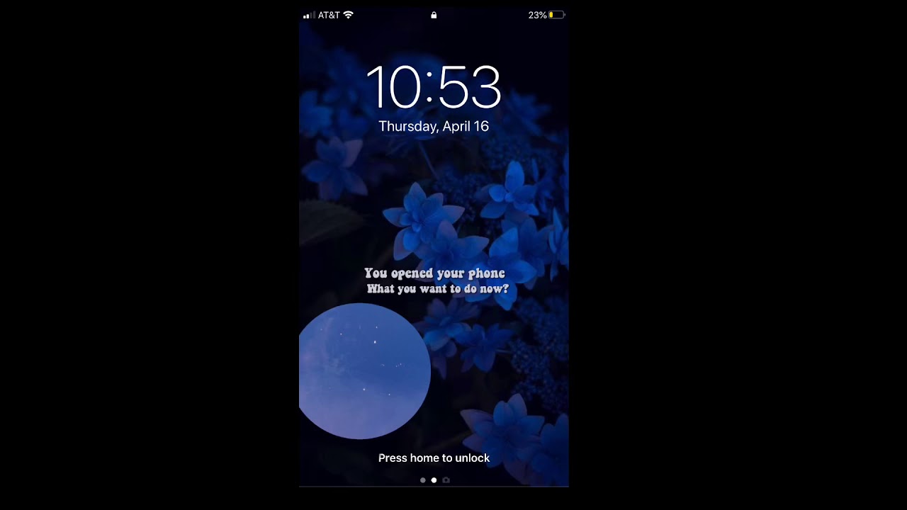 My new lock screen - YouTube