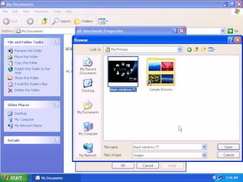 Add a Picture to a Folder in Windows XP - YouTube