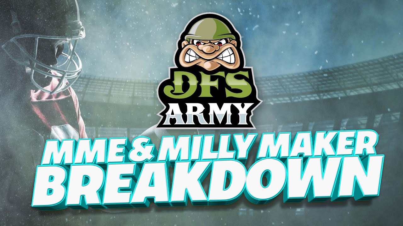 Draft Kings MME & Milly Maker Review DFS NFL Week 7 - YouTube