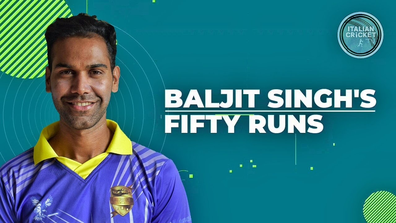 Baljit Singh's Fifty Runs #ItalianCricketTV - YouTube
