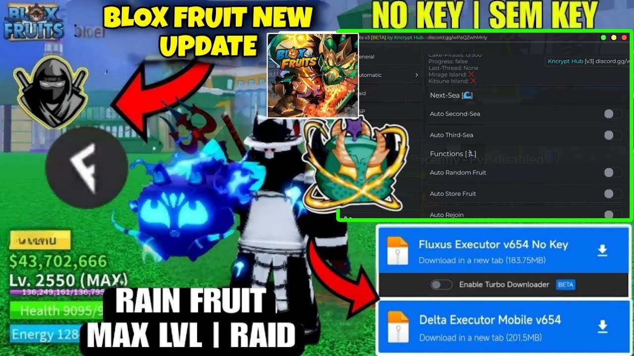 Script Blox Fruit New Update No Key AUTO FARM,CHEST FARM & RAID ...