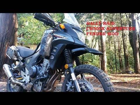 Rally Raid CB500X Adventure High Fender Mod. - YouTube