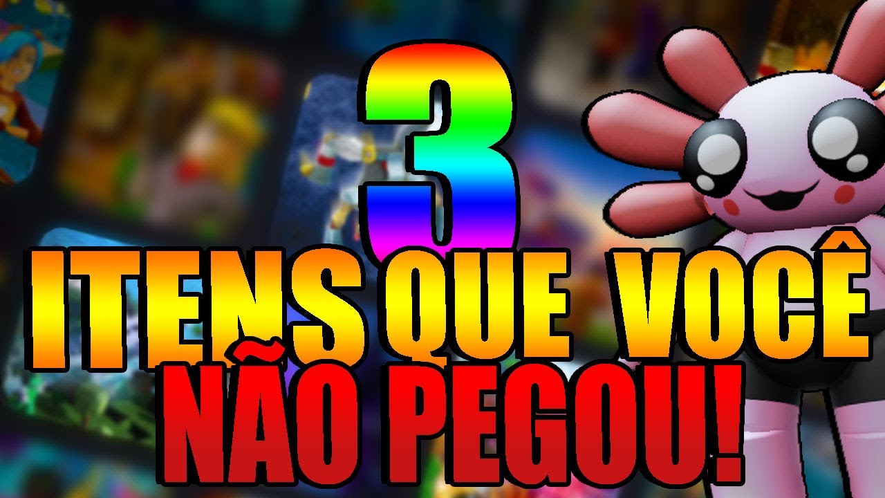 3 ITENS GRÁTIS QUE VOCÊ NUNCA PEGOU! NO ROBLOX - YouTube