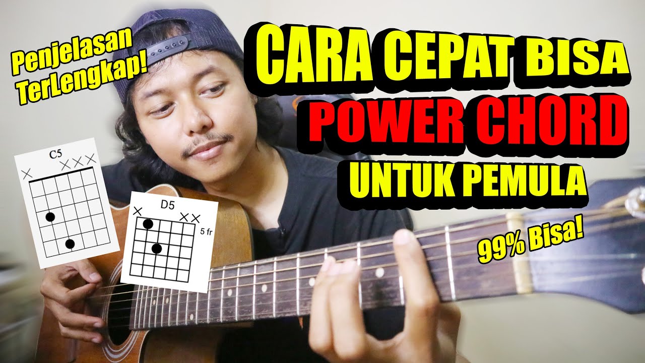 BELAJAR POWER CHORD UNTUK PEMULA 99% BISA PENJELASAN LENGKAP - YouTube