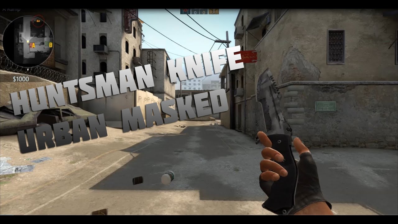 CS:GO Skin Showcase - Huntsman Knife | Urban Masked - YouTube