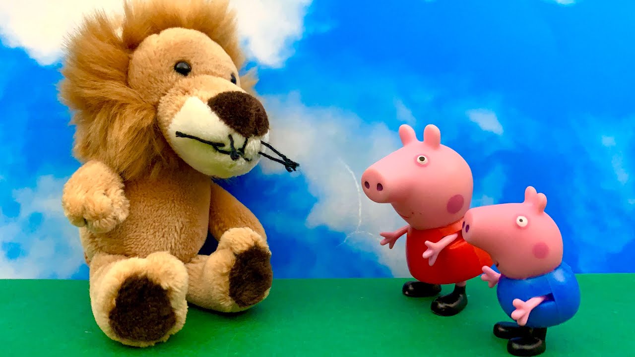 😊 Peppa Pig and FUN with a LION 😬 Minions, Monster Truck and Surprise ...