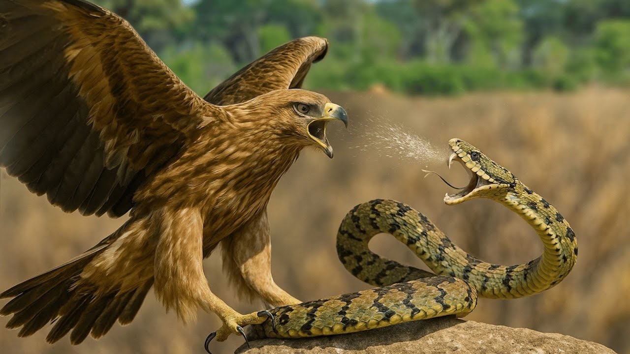 Survival Battle | When the Eagle Faces Its Eternal Enemy – The Deadly ...