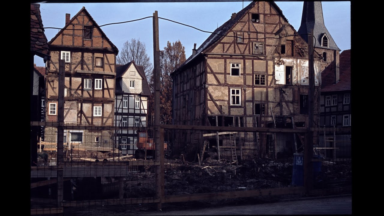 Melsungen Vorderes Eisfeld, Cyllsgasse, Burgstrasse 1975+1976 (Dia-Show ...