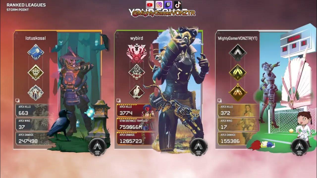 APEX LEGENDS RANKED: Extremely Hard carried by a Apex-Predator | Game-winning gameplay - YouTube