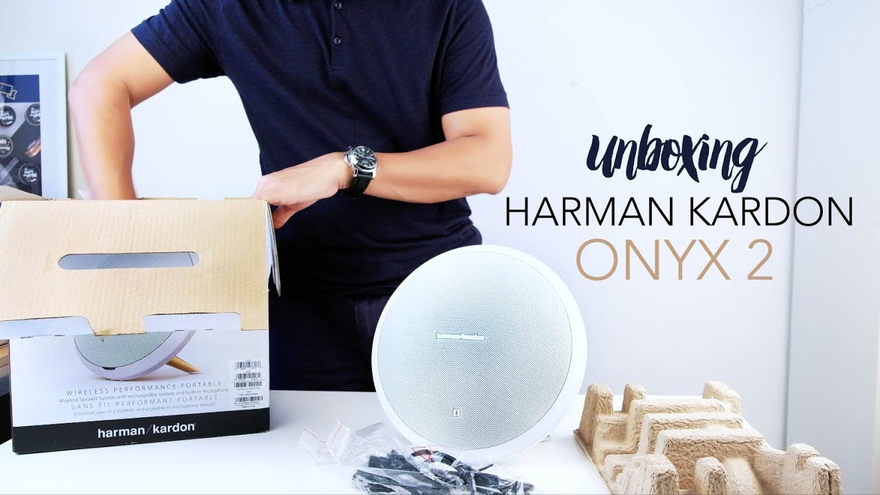 Harman Kardon Onyx 2 Bluetooth speakers - UNBOXING - YouTube