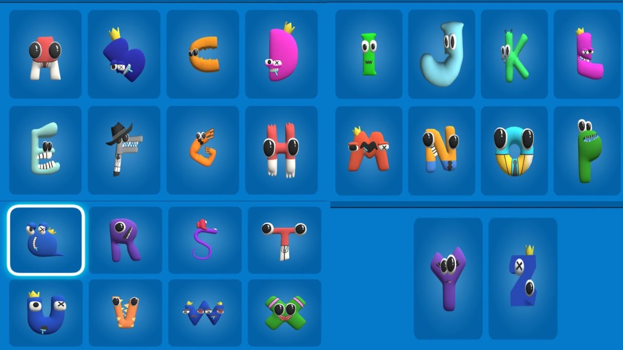 `Alphabet Lore' room maze Abcdefghijklmnopqrstuvwxyz ( All letters ...