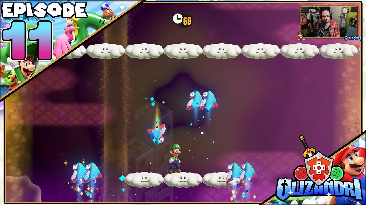 Super Mario Bros. Wonder - World 3 Shining Falls, Master Poplin's ...