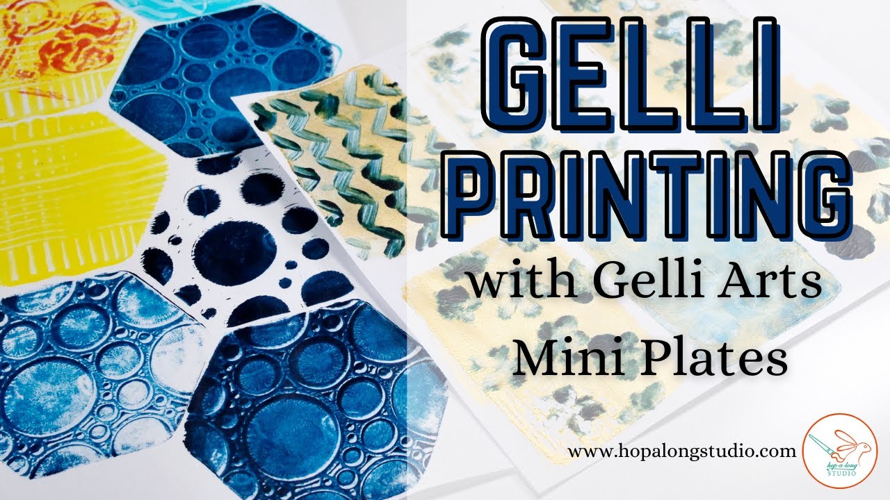 How to use Gelli plate mini with stamps, stencils and painting ...