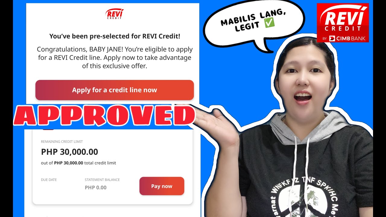 REVI CREDIT BY CIMB, NA APPROVED DIN AKO SA WAKAS #revicredit #cimb # ...