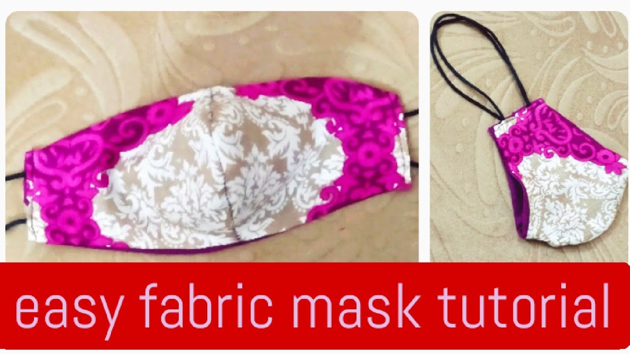 make fabric face mask at home/easy and quick face mask sewing and ...