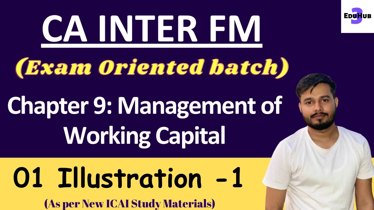 Management of Working Capital || Ca Inter FM || Financial Management ...