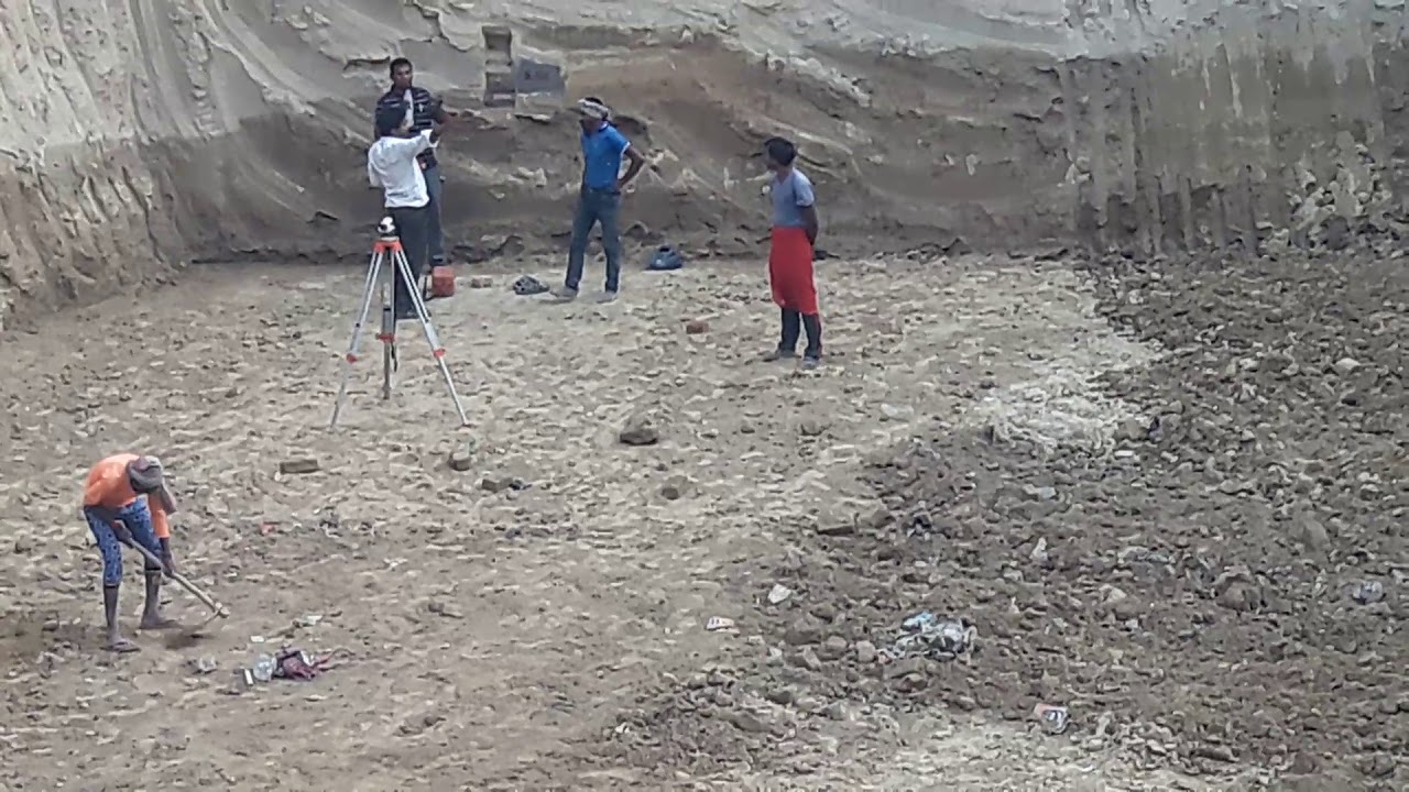 Excavation for Raft foundation of building. - YouTube
