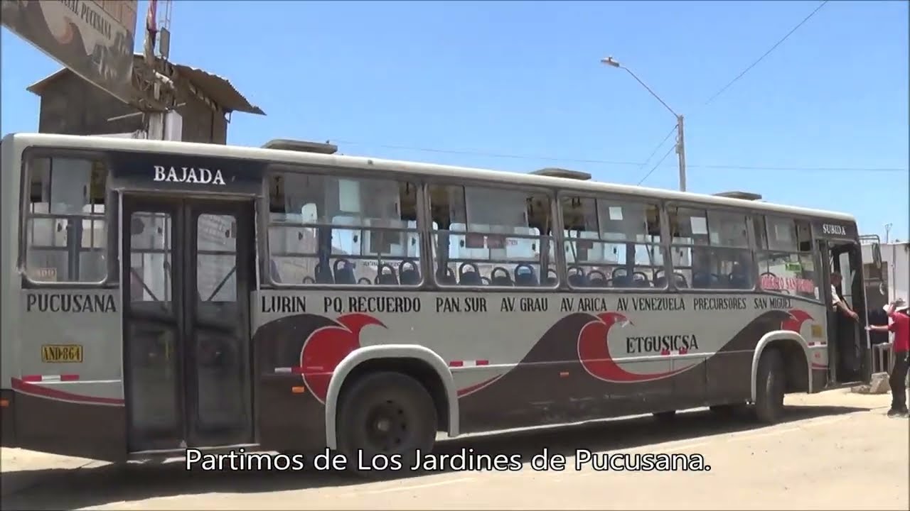 Viajando en la ETGUSICSA - Ruta 8511 saliendo de su paradero inicial en ...