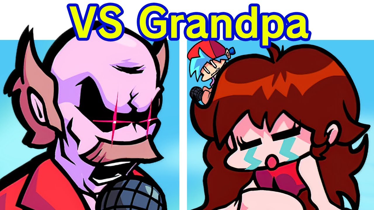 Friday Night Funkin' VS Grandpa Death FULL WEEK + Cutscenes | BF Meets ...