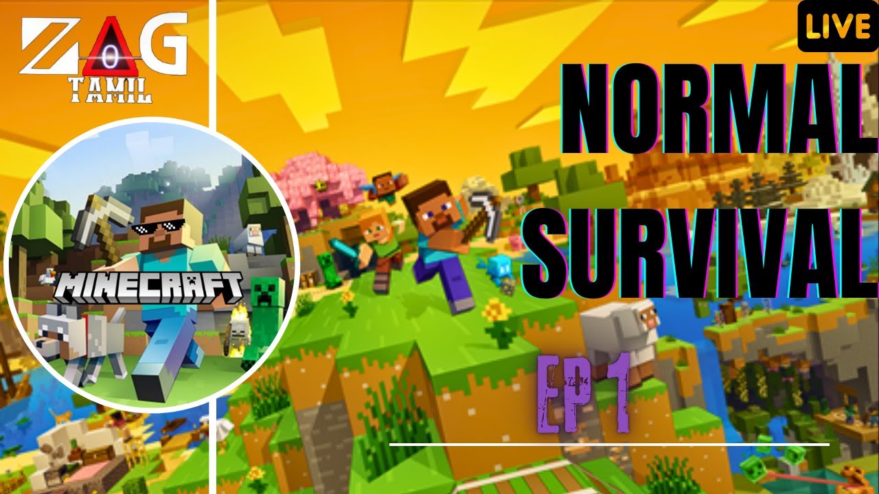 Minecraft Normal Survival | Live Gameplay EP 5 Tamil 🔴 - YouTube