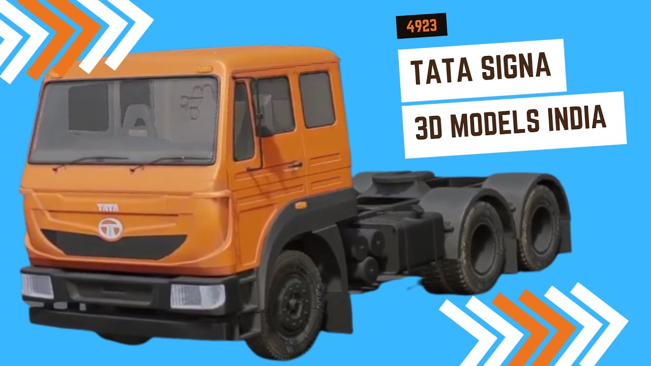 Tata signa 4923 3d model 🚛 - YouTube