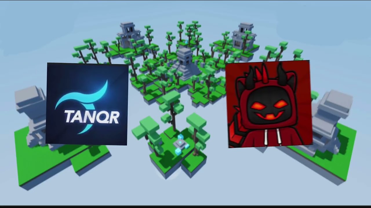 Tanqr vs roblox bedwars YouTubers - YouTube