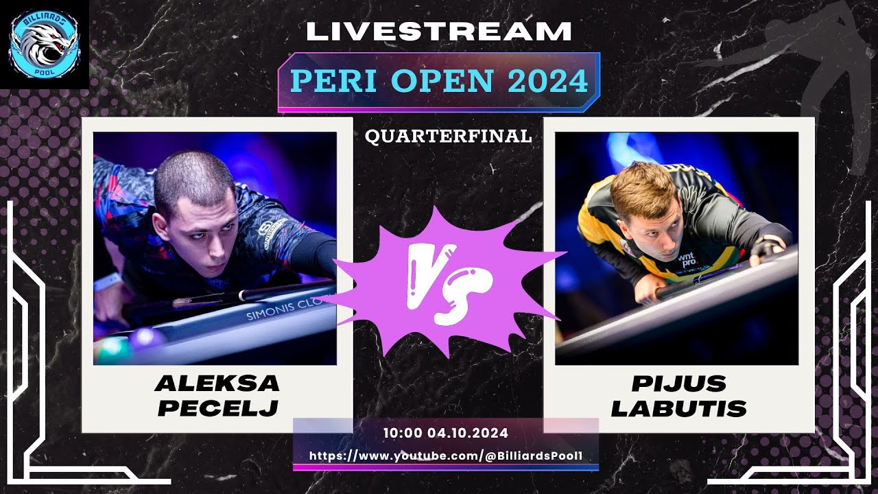 LIVE | ALEKSA PECELJ vs PIJUS LABUTIS | QUARTERFINAL PERI OPEN 2024 ...