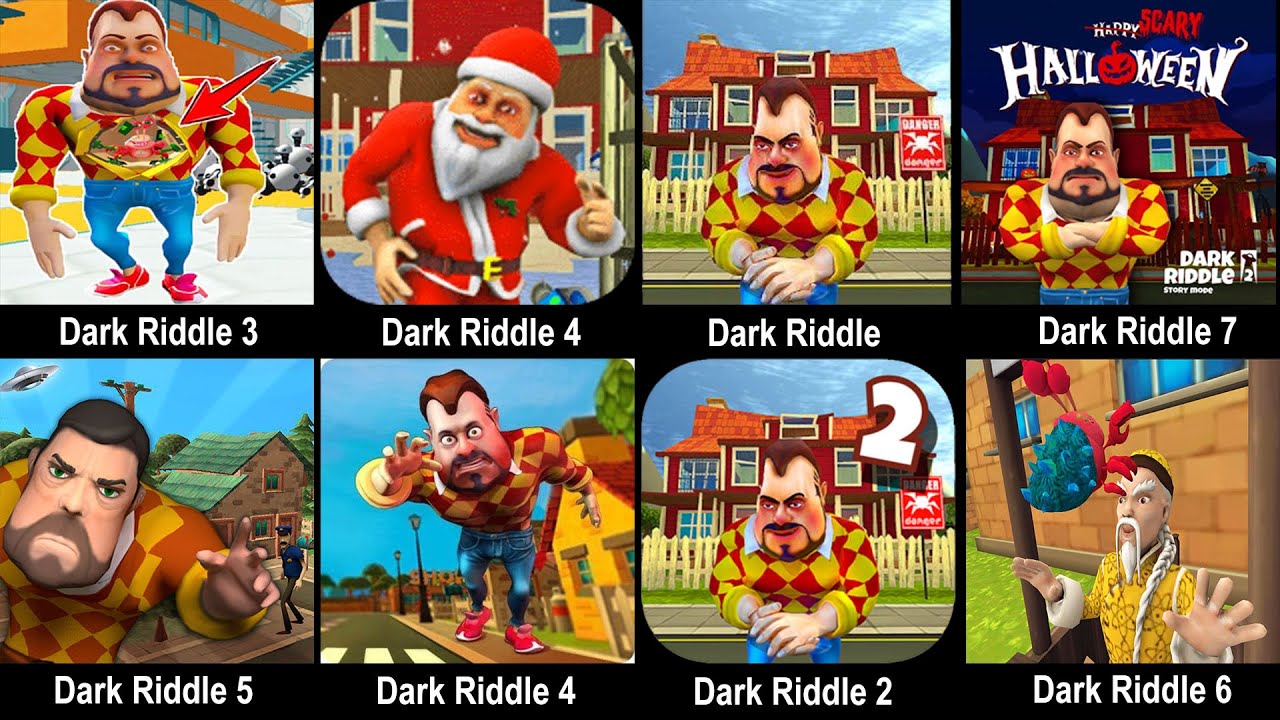 Dark Riddle 3, Dark Riddle 4,Dark Riddle, Dark Riddle 7, Dark Riddle 5 ...