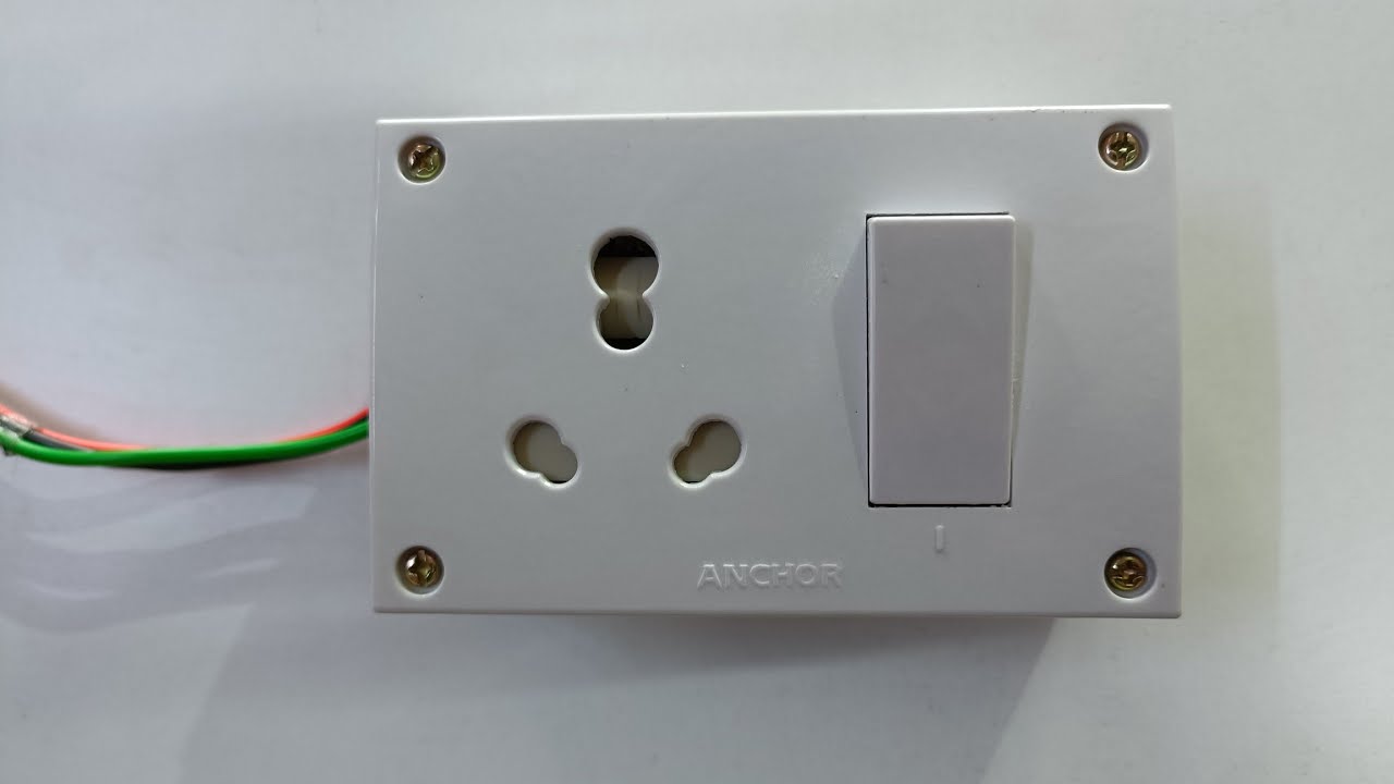 How to make 16A combine board switch soket with indicator connection at ...